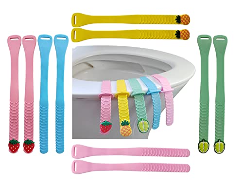 10PCS Toilet Seat Lifter Handle,Toilet Lid Lifter,Toilet Seat Cover Lifer,Toilet Seat Holder Lift Tools,Bathroom Toilet Accessories for Home,Office,Hotel.Make Your Life More Hygienic.XIWUMOER