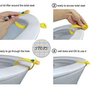 10PCS Toilet Seat Lifter Handle,Toilet Lid Lifter,Toilet Seat Cover Lifer,Toilet Seat Holder Lift Tools,Bathroom Toilet Accessories for Home,Office,Hotel.Make Your Life More Hygienic.XIWUMOER