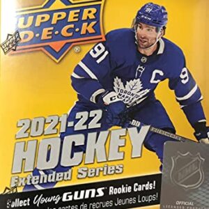 2021 2022 Upper Deck Hockey EXTENDED Series Factory Sealed Unopened Blaster Box of Packs Possible Young Guns Rookies and Jerseys