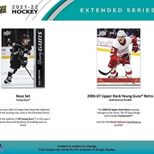 2021 2022 Upper Deck Hockey EXTENDED Series Factory Sealed Unopened Blaster Box of Packs Possible Young Guns Rookies and Jerseys