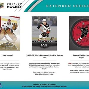 2021 2022 Upper Deck Hockey EXTENDED Series Factory Sealed Unopened Blaster Box of Packs Possible Young Guns Rookies and Jerseys