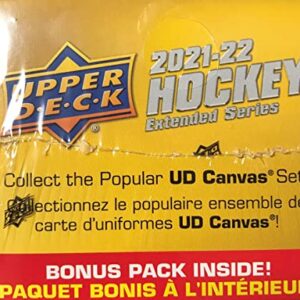 2021 2022 Upper Deck Hockey EXTENDED Series Factory Sealed Unopened Blaster Box of Packs Possible Young Guns Rookies and Jerseys