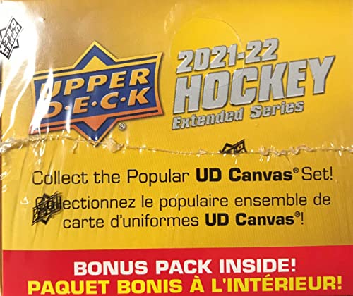 2021 2022 Upper Deck Hockey EXTENDED Series Factory Sealed Unopened Blaster Box of Packs Possible Young Guns Rookies and Jerseys