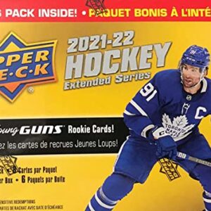 2021 2022 Upper Deck Hockey EXTENDED Series Factory Sealed Unopened Blaster Box of Packs Possible Young Guns Rookies and Jerseys