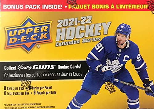 2021 2022 Upper Deck Hockey EXTENDED Series Factory Sealed Unopened Blaster Box of Packs Possible Young Guns Rookies and Jerseys