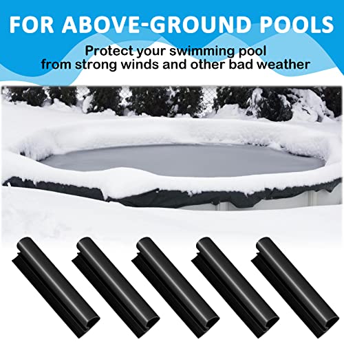 Funmit Winter Pool Cover Clips for Above Ground Pools for Swimming Pool with Metal Railing, 48 Pack