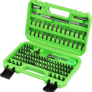 swanlake 112pcs security bit set screwdriver bit set with ratchet wrench,cr-v steel