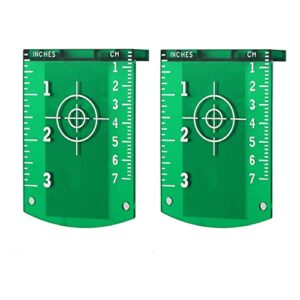 firecore 2pcs laser target card plate for green beam laser level-flt20g