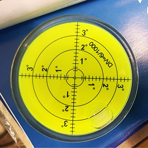 Magnetic Round Bubble Level Tool Bullseye Inclinometer Machinist Pocket Precision Spirit String Circular - Trailer Rv Leveling System Blocks Table Post Indicators Camper Leveler Magnet 2.4 Inch 60mm