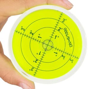 magnetic round bubble level tool bullseye inclinometer machinist pocket precision spirit string circular - trailer rv leveling system blocks table post indicators camper leveler magnet 2.4 inch 60mm