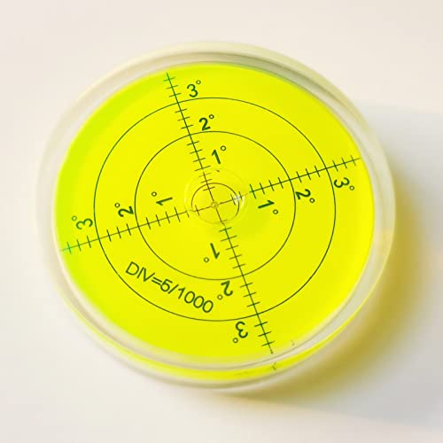 Magnetic Round Bubble Level Tool Bullseye Inclinometer Machinist Pocket Precision Spirit String Circular - Trailer Rv Leveling System Blocks Table Post Indicators Camper Leveler Magnet 2.4 Inch 60mm