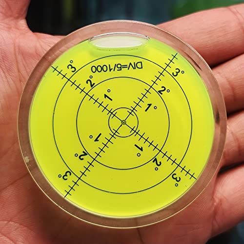 Magnetic Round Bubble Level Tool Bullseye Inclinometer Machinist Pocket Precision Spirit String Circular - Trailer Rv Leveling System Blocks Table Post Indicators Camper Leveler Magnet 2.4 Inch 60mm