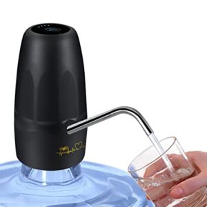 5 Gallon Water Bottle Dispenser, Water Bottle Pump USB Rechargeable & Portable Water Bottle Pump Dispenser, for Office, Kitchen, Camping, Indoor and Outdoor Universal 2-5 Gallon Water Bottles.