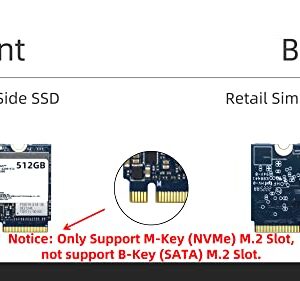 StrictFish 256GB PCIe Gen4x4 M.2 NVMe SSD 2230 PCI-E 4.0x4 Internal Solid State Drive 30mm PCIe M Key SANS1-2230 for Steam Deck, Surface, Laptop, and Desktop PC (256GB)