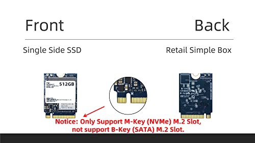 StrictFish 256GB PCIe Gen4x4 M.2 NVMe SSD 2230 PCI-E 4.0x4 Internal Solid State Drive 30mm PCIe M Key SANS1-2230 for Steam Deck, Surface, Laptop, and Desktop PC (256GB)