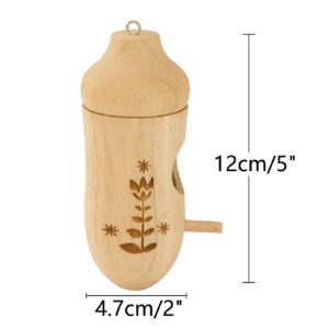 OROGHT Hummingbird House - Natural Wooden Hummingbird Houses for Outside Hanging, Gardening Gifts Home Decoration 3 Packs