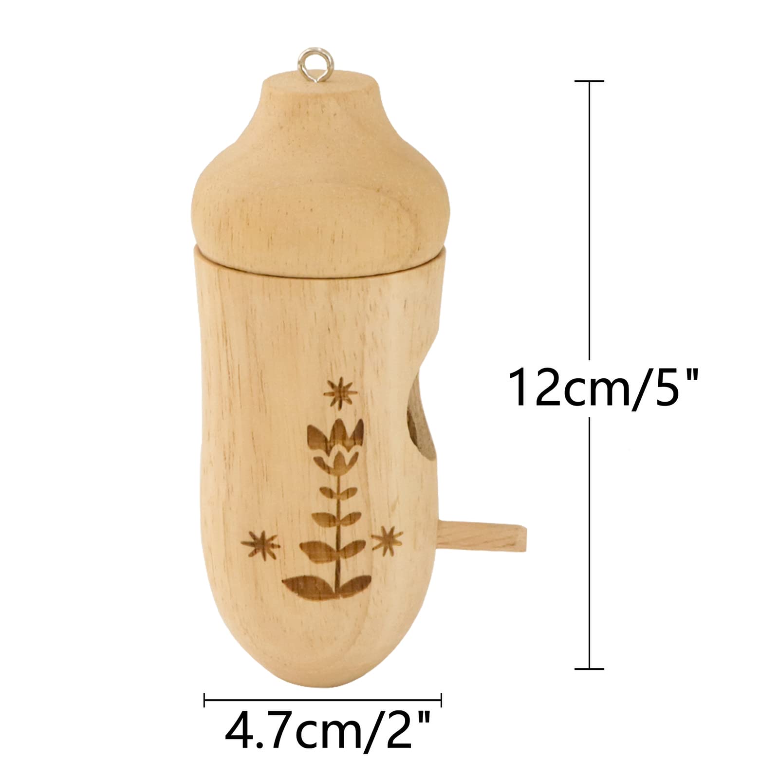 OROGHT Hummingbird House - Natural Wooden Hummingbird Houses for Outside Hanging, Gardening Gifts Home Decoration 3 Packs