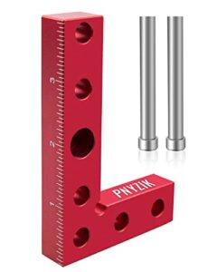 mini square center finder tool, 90 degree square and marking center finder precision for quick measuring square edge, line gauge center positioning square for woodworking layout, square center scribe