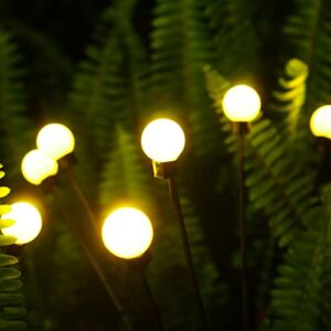 Anordsem Garden Lights 2 Pack, Solar Powered Fairy Lights for Outdoor Front Porch, Yard, Tree, Backyard, Patio, Pathway Decor, Outside Lighting Decorations (Warm White)