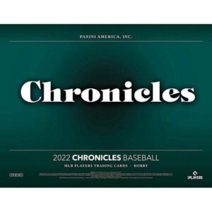 2022 panini chronicles baseball hobby box (6 packs/8 cards: 3 autos)