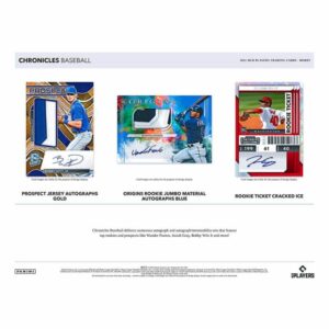 2022 Panini Chronicles Baseball Hobby Box (6 Packs/8 Cards: 3 Autos)