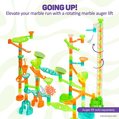 Marble Genius Auger Lift Extension: Marble Run Auger Accessory Set Adds 13 Inches to Marble Genius Auger Lifts for Additional Marble Run Fun, Auger Motor & Batteries Not Included, for Ages 5 and Above