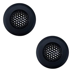 antrader kitchen sink strainer,2.17" top / 1.18" basket,stainless steel sink drain strainer,black,2 pack