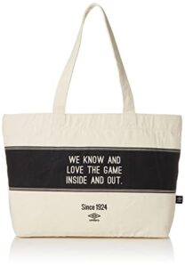 umbro 70091 men's tote bag, canvas, a4, ivory