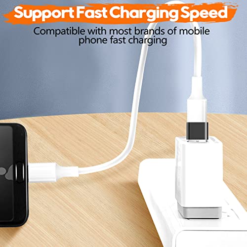 jaroco USB C Male to USB Female Adapter(2 Pack)&USB Male to USB C Female Adapter (2 Pack) Supports SuperSpeed Data Transfer & Fast Charging,Black