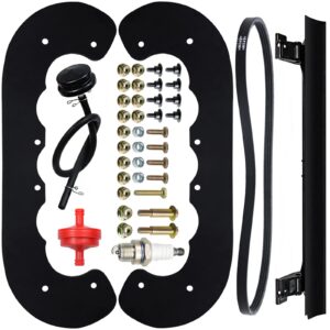 nicheflag 99-9313 snowblower paddles with 133-5585 scraper 108-4921 belt replaces 55-9250, 55-9251, 88-0771, 125-1128 for toro power 210r, 221e, 221r, 421qe, 421qr, 621, 621r, ccr6053 snowthrowers