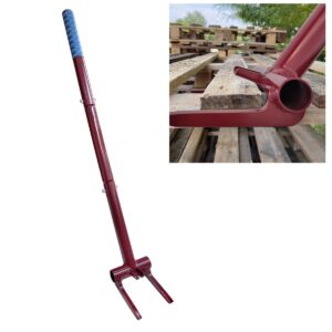 b-miao pallet buster deck wrecker tool with nail removal heavy duty wrecking bar for breaking pallets and deck (with handle)