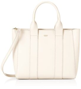 ozok 50201 women's shoulder bag, tote bag, synthetic leather, faux leather, 2-way, crossbody, white