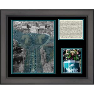 framed philadelphia eagles 2018 super bowl 52 lii champions parade jason kelce speech 12"x15" photo collage