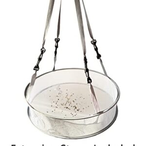 Seed/Shell Catcher for Bird Feeders Platform 19 x 19 x 4 inches Birdseed Hoop Outdoor Garden Hanging Tray