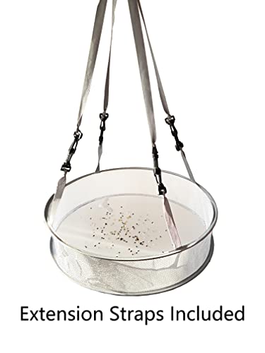 Seed/Shell Catcher for Bird Feeders Platform 19 x 19 x 4 inches Birdseed Hoop Outdoor Garden Hanging Tray