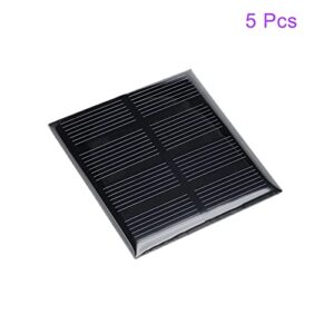 DMiotech 5 Pack 2V 160mA 60mm x 60mm Mini Solar Panel Cell for DIY Electric Power Project