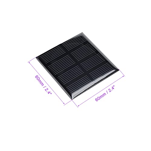 DMiotech 5 Pack 2V 160mA 60mm x 60mm Mini Solar Panel Cell for DIY Electric Power Project