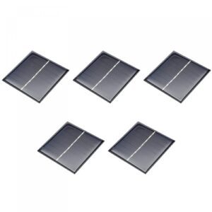 dmiotech 5 pack 4v 100ma 70mm x 70mm mini solar panel cell for diy electric power project