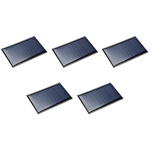 DMiotech 5 Pack 6V 60mA 72mm x 45mm Mini Solar Panel Cell for DIY Electric Power Project