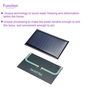 DMiotech 5 Pack 6V 60mA 72mm x 45mm Mini Solar Panel Cell for DIY Electric Power Project