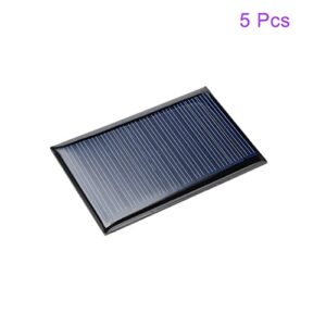 DMiotech 5 Pack 6V 60mA 72mm x 45mm Mini Solar Panel Cell for DIY Electric Power Project