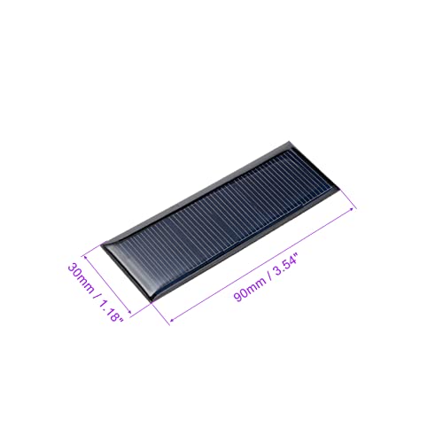 DMiotech 5 Pack 5.5V 60mA 90mm x 30mm Mini Solar Panel Cell for DIY Electric Power Project