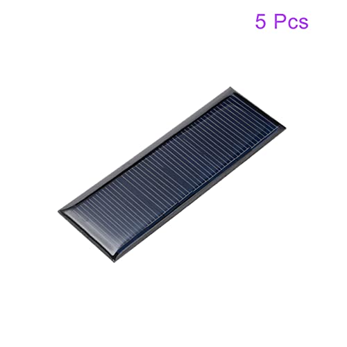 DMiotech 5 Pack 5.5V 60mA 90mm x 30mm Mini Solar Panel Cell for DIY Electric Power Project