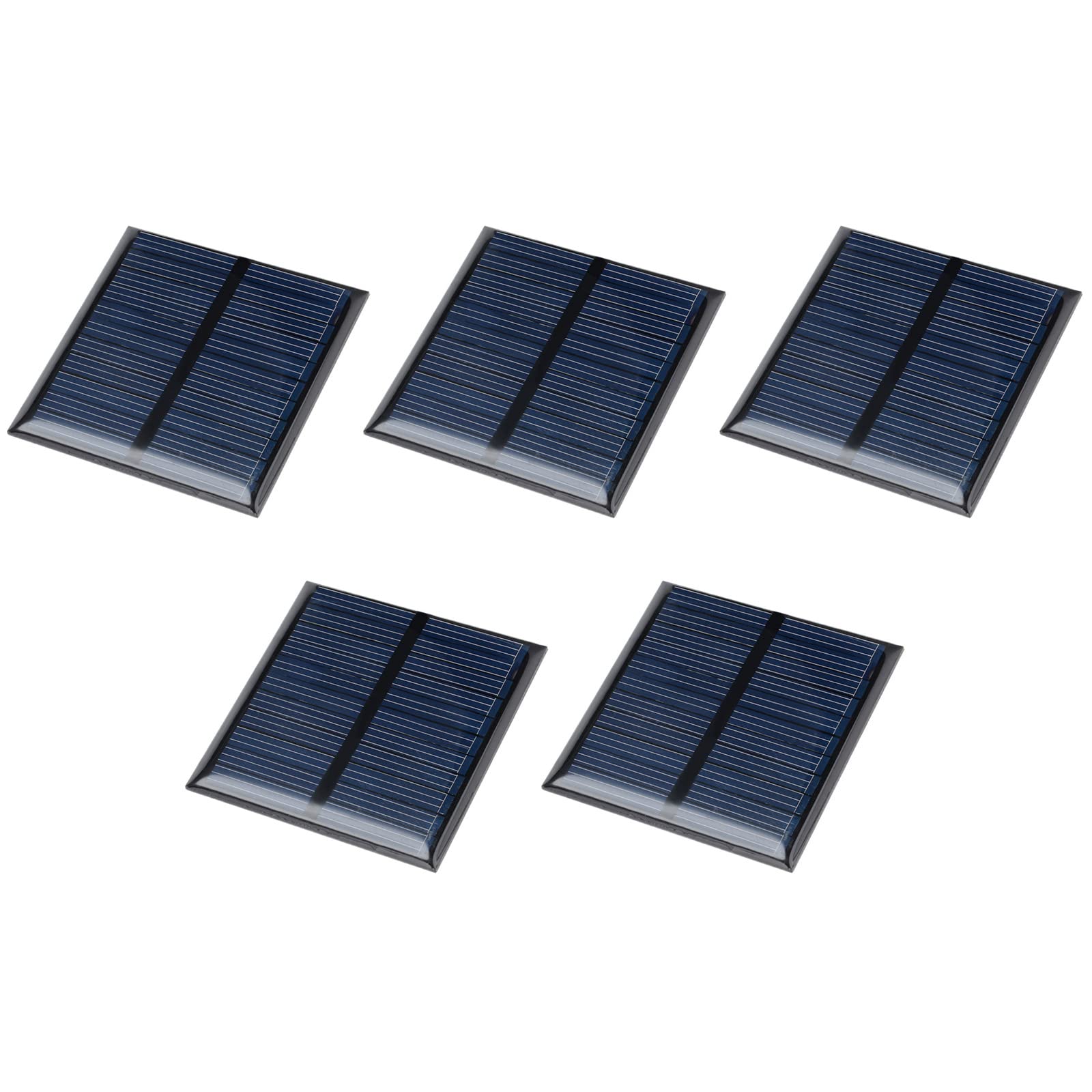 DMiotech 5 Pack 5.5V 60mA 60mm x 60mm Mini Solar Panel Cell for DIY Electric Power Project