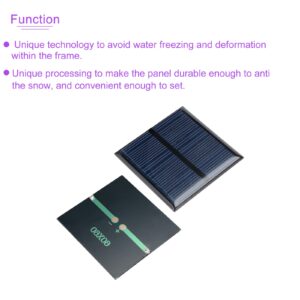 DMiotech 5 Pack 5.5V 60mA 60mm x 60mm Mini Solar Panel Cell for DIY Electric Power Project