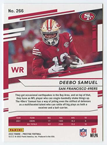 2022 Panini Prestige #266 Deebo Samuel NM-MT San Francisco 49ers Football