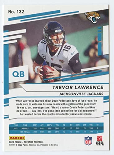 2022 Panini Prestige #132 Trevor Lawrence NM-MT Jacksonville Jaguars Football