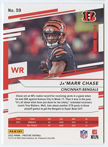 2022 Panini Prestige #59 Ja'Marr Chase NM-MT Cincinnati Bengals Football