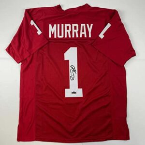 facsimile autographed kyler murray oklahoma red reprint laser auto college football jersey size men's xl