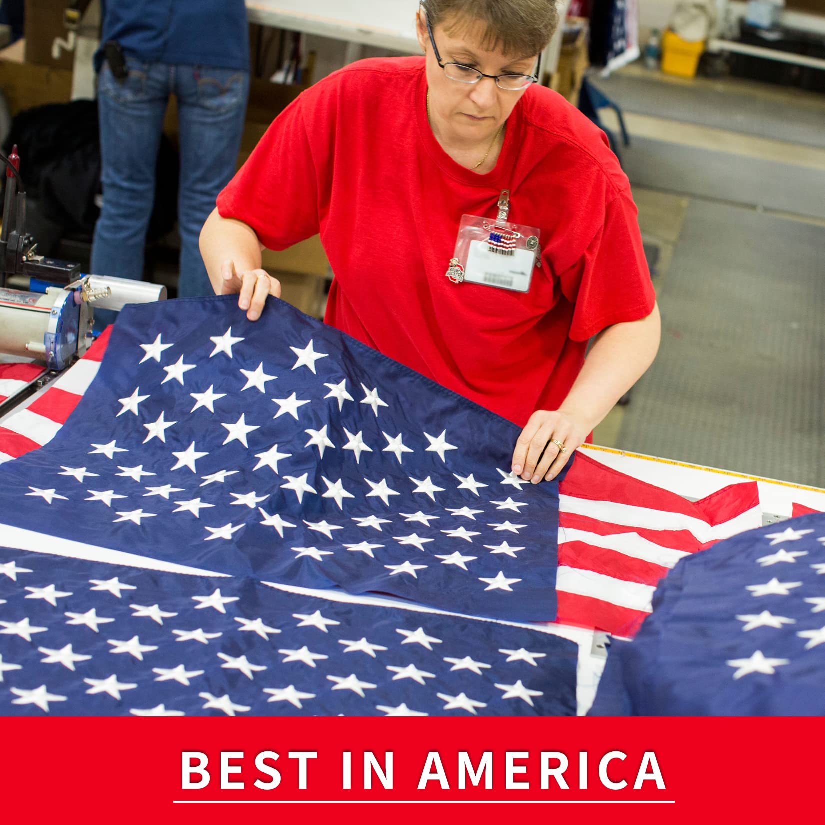 100% Made in USA American Flags 3x5 Ft Outside,American Flag Outdoor Heavy Duty,Us Flag 3x5 Longest Lasting Usa Flag, Built For Outdoor Use,(100% In Usa)